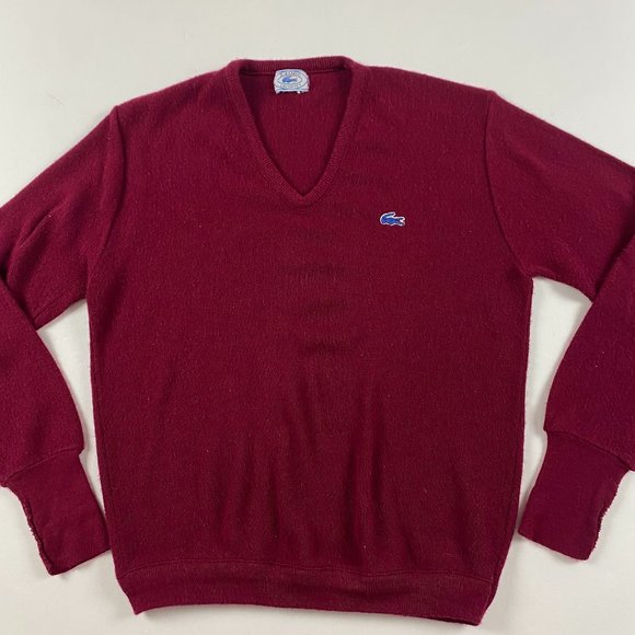 Izod Lacoste | Sweaters | Vintage Izod Lacoste V Neck Sweater Pullover Jumper Mens Medium ...